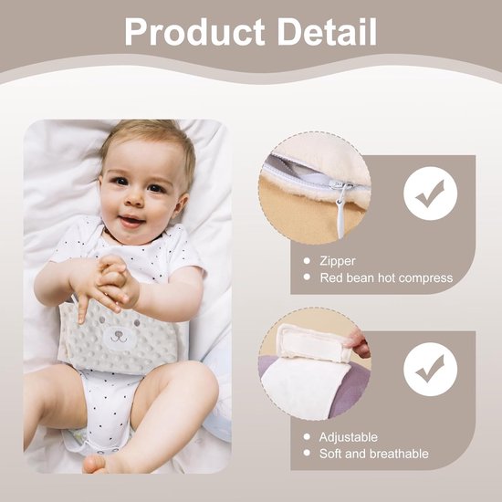 Anti-Koliek Warmtekussen voor Baby's - Droog Verwarmingskussen voor ...