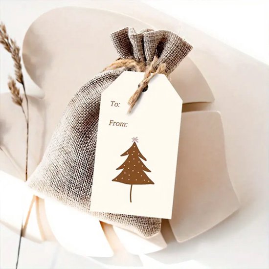 Kerstlabels - cadeau label - inpak label - kest - cadeau versiering ...