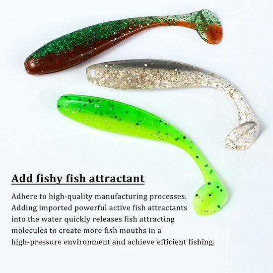 50pcs Fishing Bait Rubber Fish Candy Set - 7cm Rubber Bait - Pikeperch ...