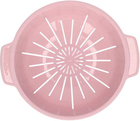 Plasticforte Keuken vergiet zeef van kunststof - 25 x 8 cm - oud roze ...
