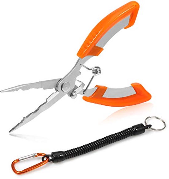 Lange Neus Vissen Tang met Anti-Lose Lanyard - 7 Inch Multitool voor ...