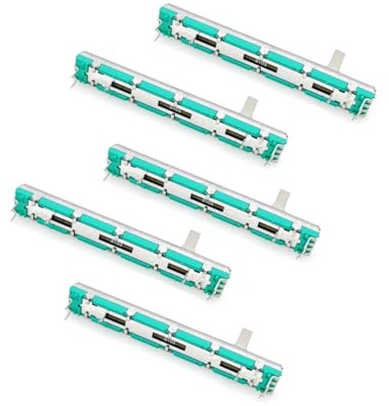 5 Stuks 75 mm Schuifpotentiometer 10K Ohm Dubbele Lineaire Fader | bol