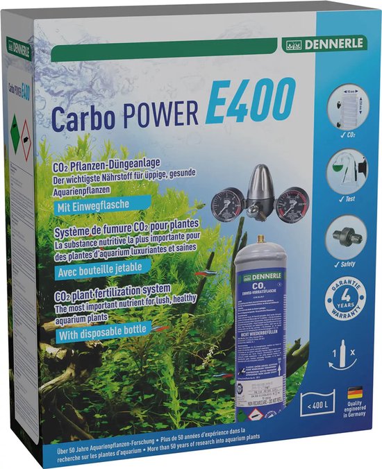 Dennerle CO2 set Carbo Power E400- aquariumplanten bemestingsset | bol