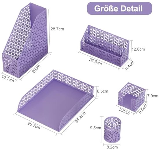 Buro Supplies Bureau Organizer Set - met Bureautop Hanging File ...