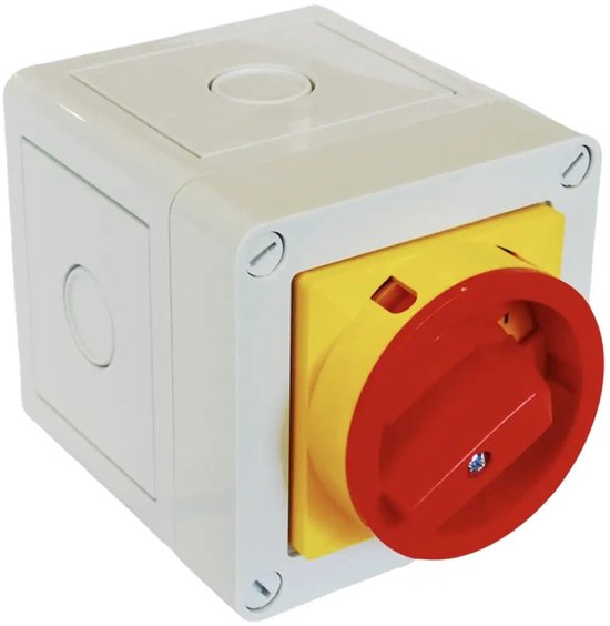 OPAŞ Noodschakelaar - kunststof 3-polig 10A tot 125A - IP65 waterdicht ...