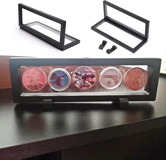 3D zwevende display standaard - set van 3 - transparant - kunststof ...