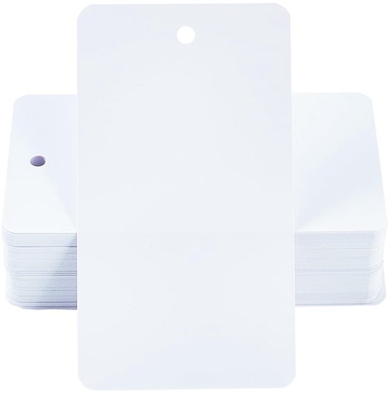 100Pcs Plastic Labels - Wit - 5x9cm - Waterdicht - Voor Identificatie ...