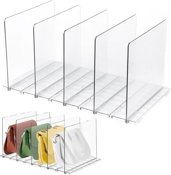 Kledingkastverdelers - Transparante opbergdoos van plastic zak ...