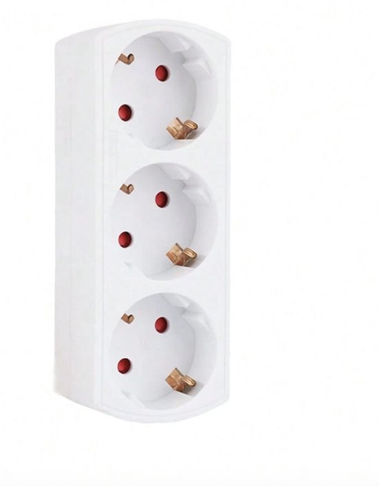 Stopcontact Splitter 3 in 1 – Wandadapter – Stekkerdoos zonder kabel ...