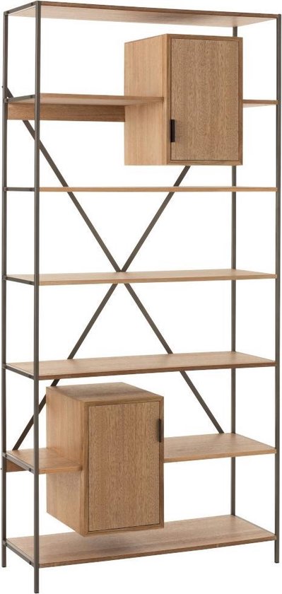 Just Scandinavian - Living rek - MDF - eik fineer - 7 leggers - 2 ...