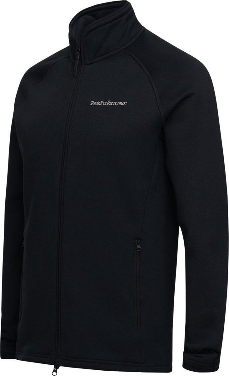 Peak Performance - Chill Zip Jacket - Herenvest - S - Zwart | bol.com