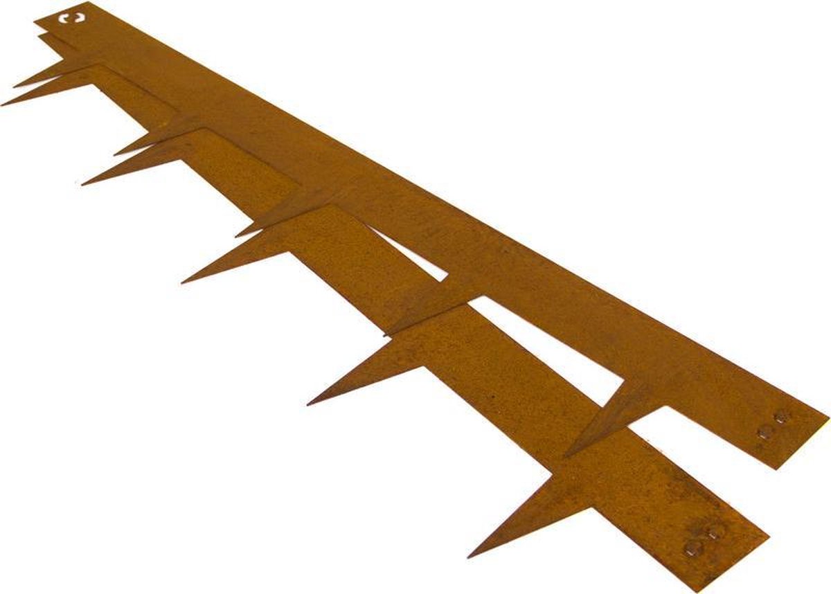 Multi-Edge kantopsluiting Cortenstaal 100x17,5 cm - 8 stuks | bol.com