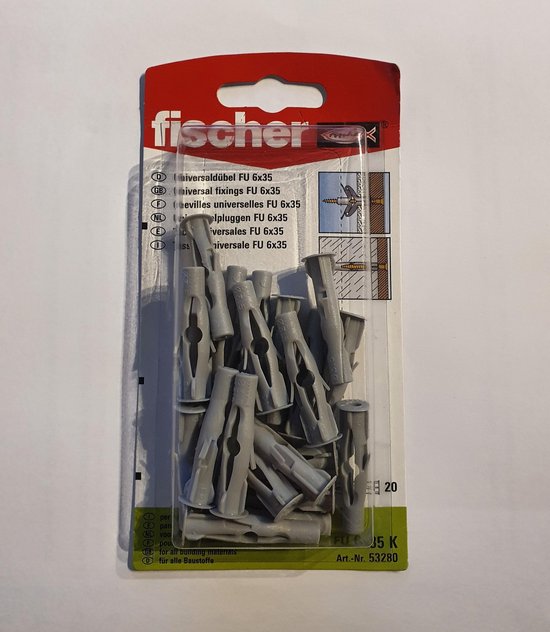 Fischer universele plug 6mm | bol