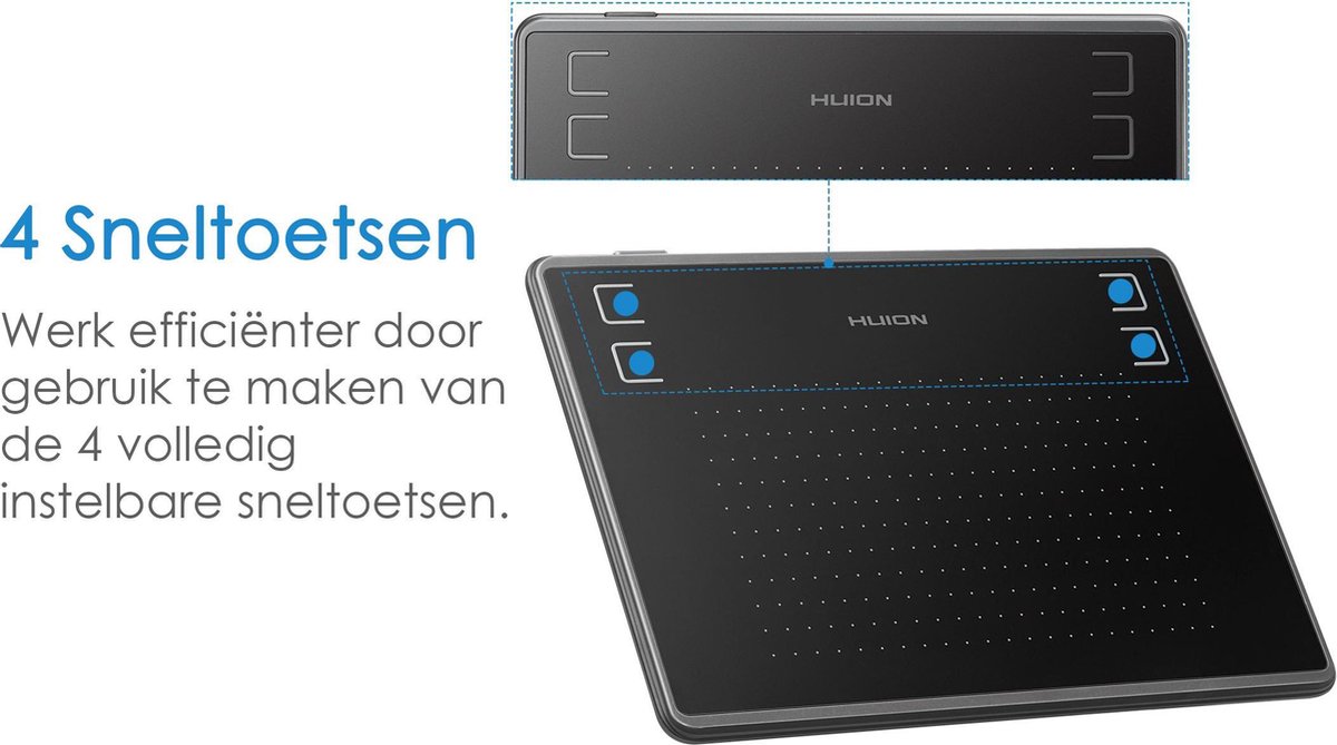 Huion H430P - Tekentablet - Grafische Tablet - Pen Tablet ...
