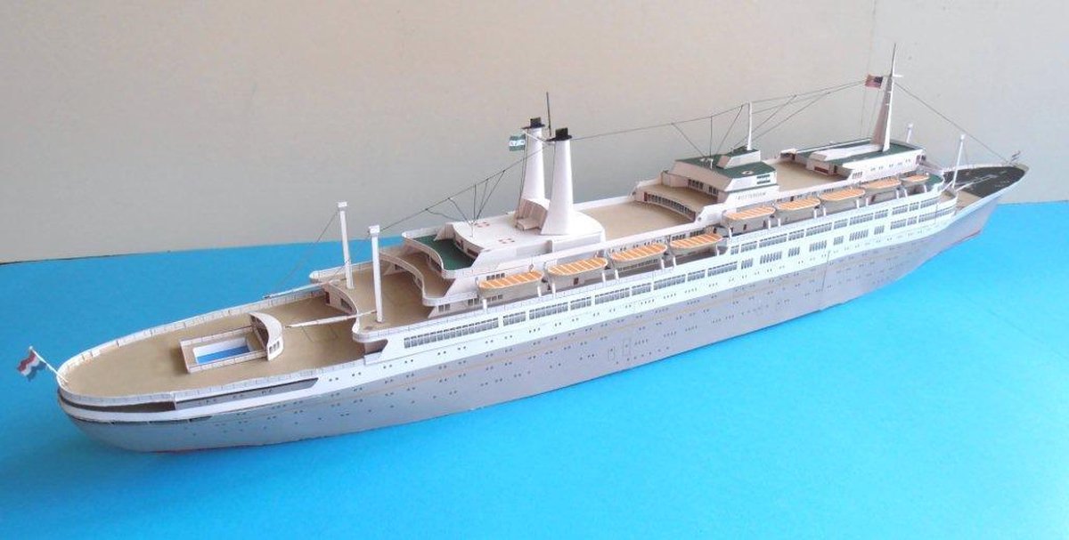 Modelbouw, bouwplaat, ss Rotterdam, passagiersschip, schaal 1/350 | bol