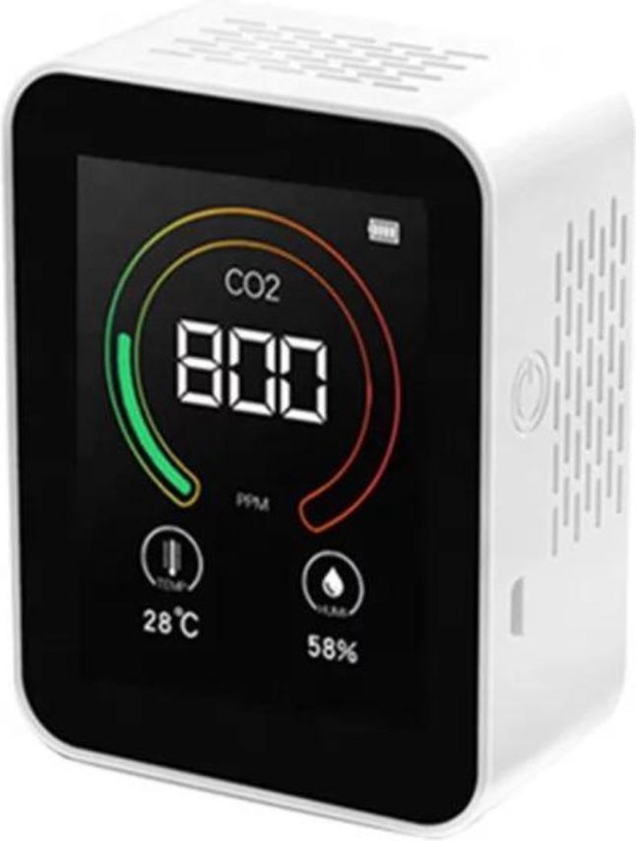 CO2 meter- Luchtkwaliteitsmeter - Luchtkwaliteit - Luchtvochtigheid ...