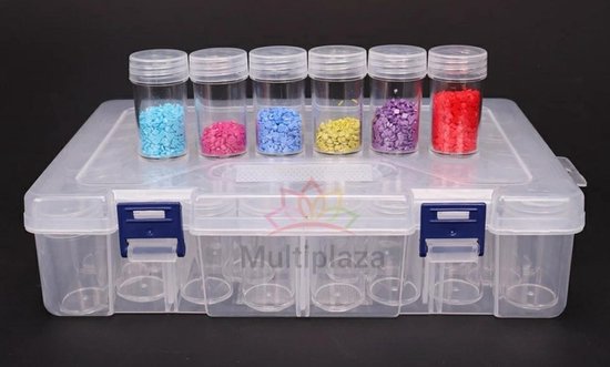 Sorteerdoos "Multiplaza" met 48 potjes - diamond painting - opberg ...