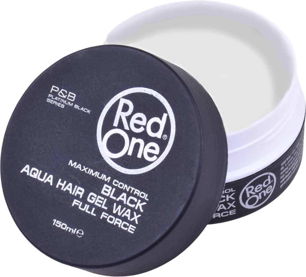 Red One Black | Aqua haar gel wax | Red One Wax | Red One Gel | Zwart ...