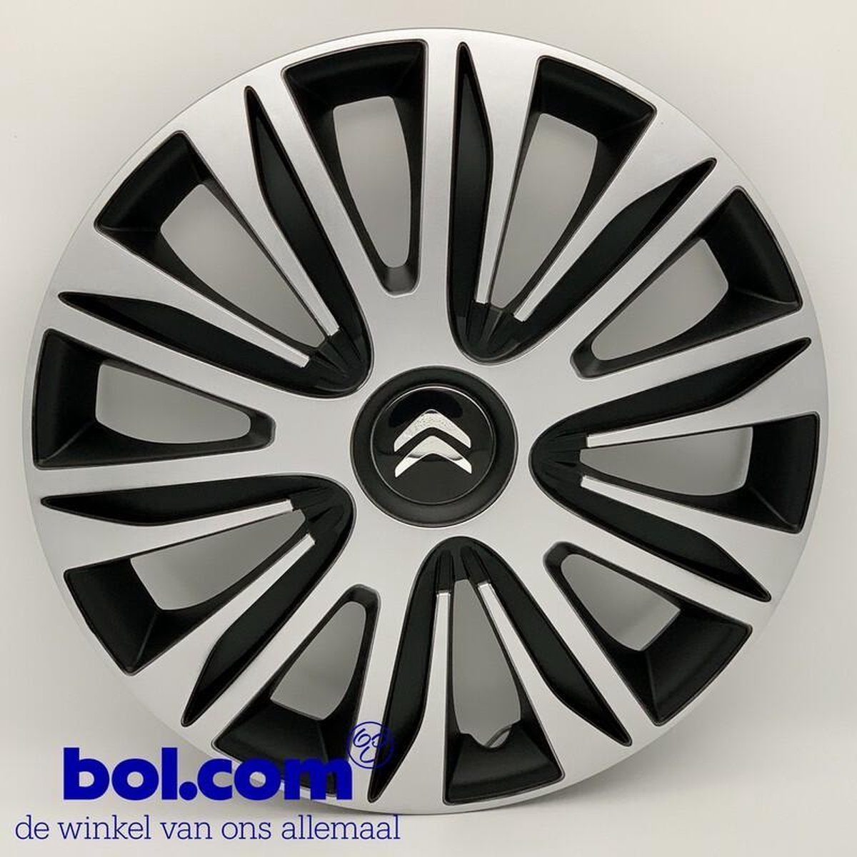 bol.com | Zwarte Wieldoppen 15 inch Citroen wieldoppen zwart Citroen 15 ...