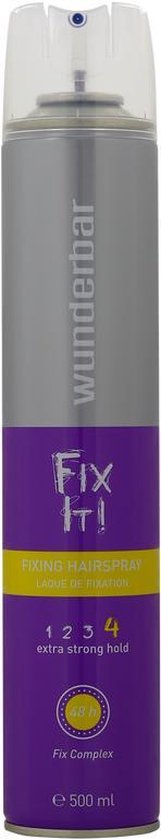 Wunderbar Fix It Spray 4 - Extra Strong - Haarspray - 500 ml | bol.com