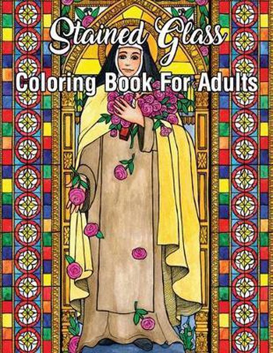 Stained Glass Coloring Book For Adults, Master Coloring Publishing ...