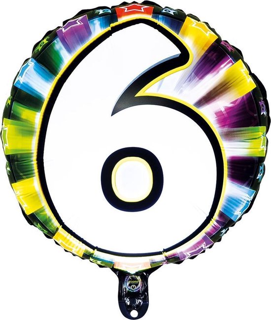 Boland - Illooms led-folieballon 6 - Multi - LED Ballon | bol.com