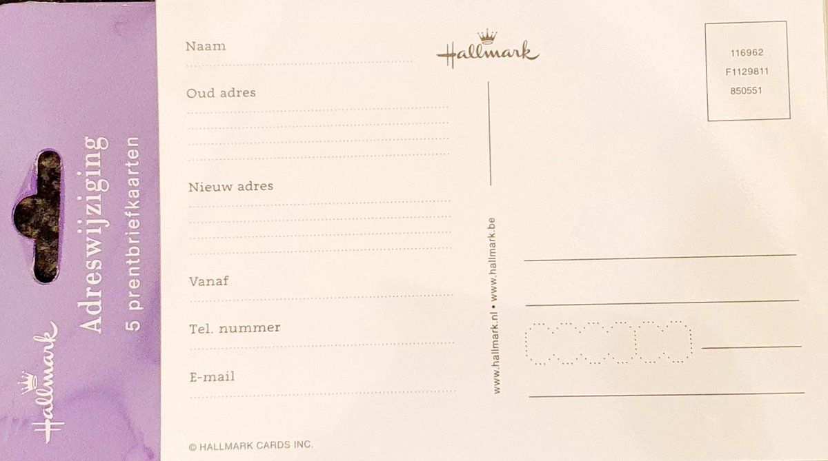 Adreswijziging - Verhuiskaarten - set met 5 prentbriefkaarten | bol.com