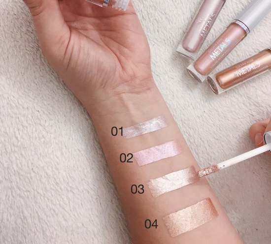 Golden Rose Metals Liquid Glow Highlighter NO: 02 Vloeibare Highlighter ...