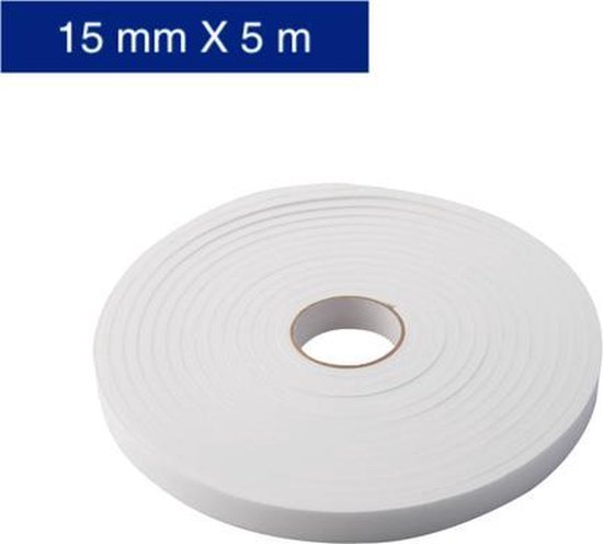KD | Zelfklevende Foam Tochtstrip | 15mm - 5 m | Anti- Vocht, Wind ...