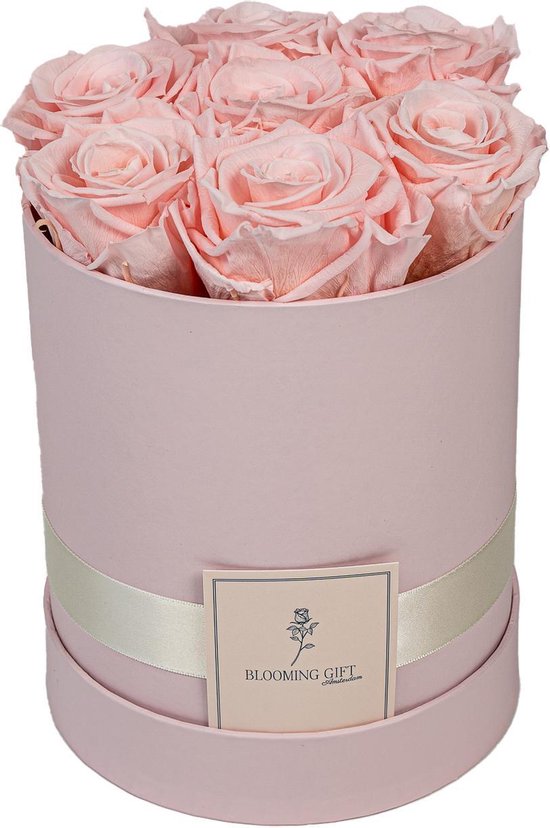 Flowerbox longlife rozen | PINK | Medium | Bloemenbox | Longlasting ...