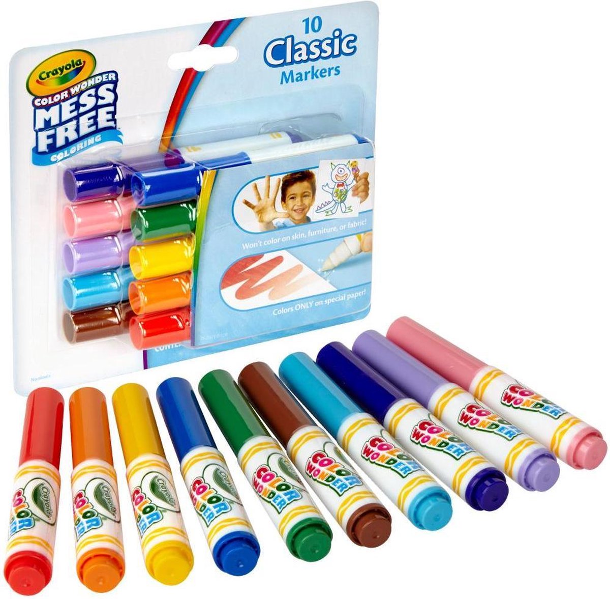 Crayola - Color Wonder Mini Stiften - voor kinderen - 10 stuks | bol.com