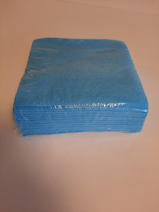 Overdoos 10 pakjes a 30 stuks nonwoven doek blauw | bol