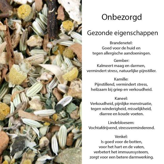 Verse thee - Losse thee - 50 gram - kruiden thee - ontspannend | bol.com
