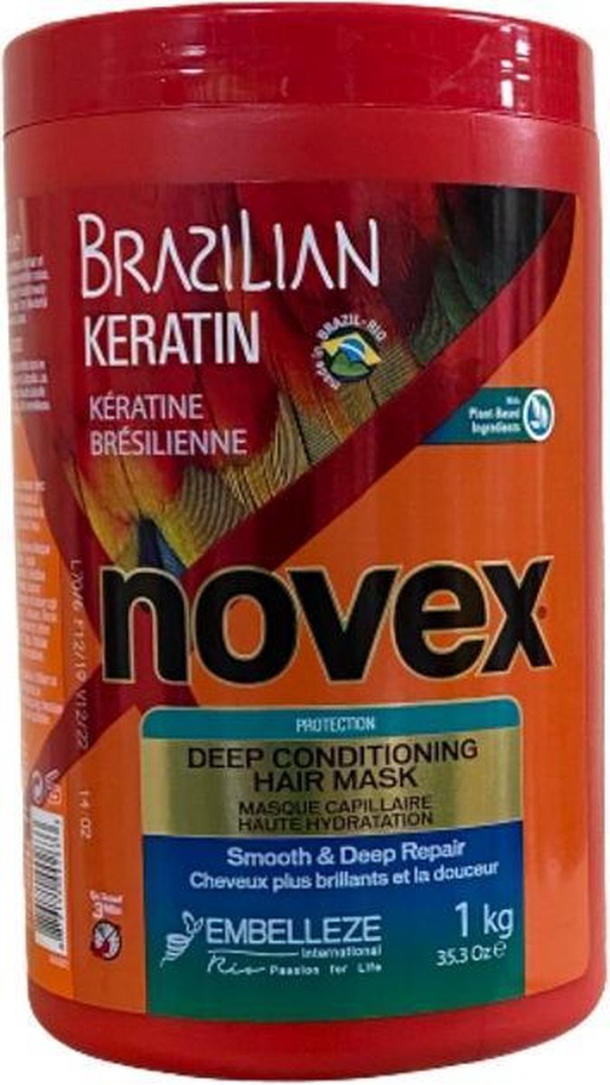 Novex - Brazilian Keratin - 2 in 1 Hair Mask - 1kg | bol.com