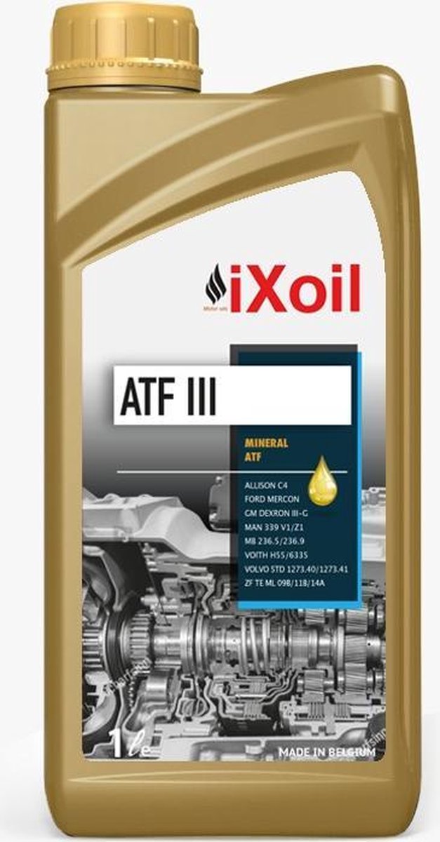 iXoil ATF 3 automatische transmissie olie - 1L (100% Belgisch product ...