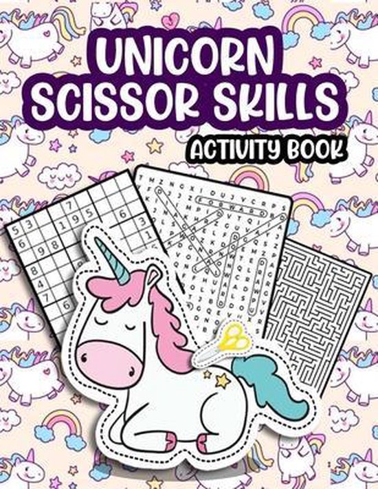 Unicorn Scissor Skills Activity Book: An activity book for kids All ...