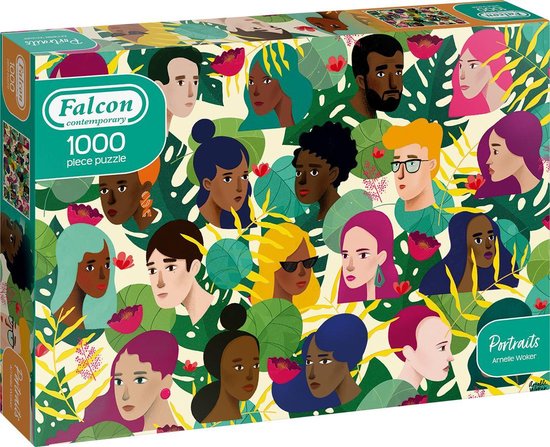 Falcon Contemporary puzzel Portraits - Legpuzzel - 1000 stukjes | bol.com
