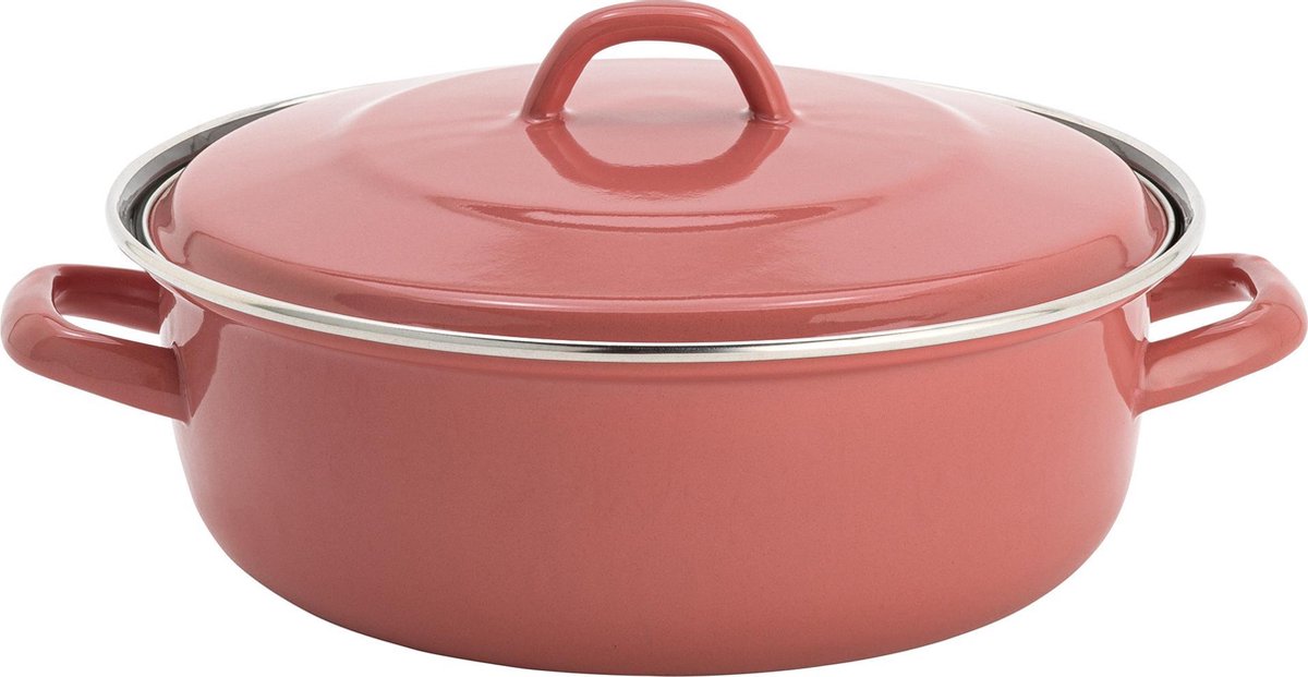 Lite-Body - Emaille - Magnus Braadpan 28cm/3l met deksel - Inductie ...