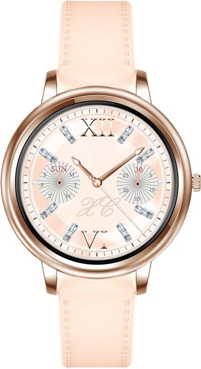 Belesy® SATURN - Smartwatch Dames - Horloge - 1.09 inch - Kleurenscherm ...