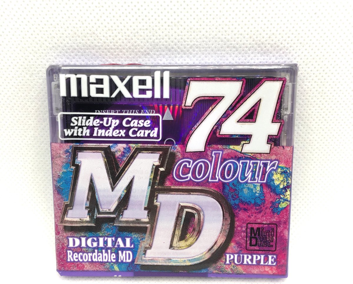Maxell MiniDisc 74min Colour Purple / Sealed Blanco. | bol.com