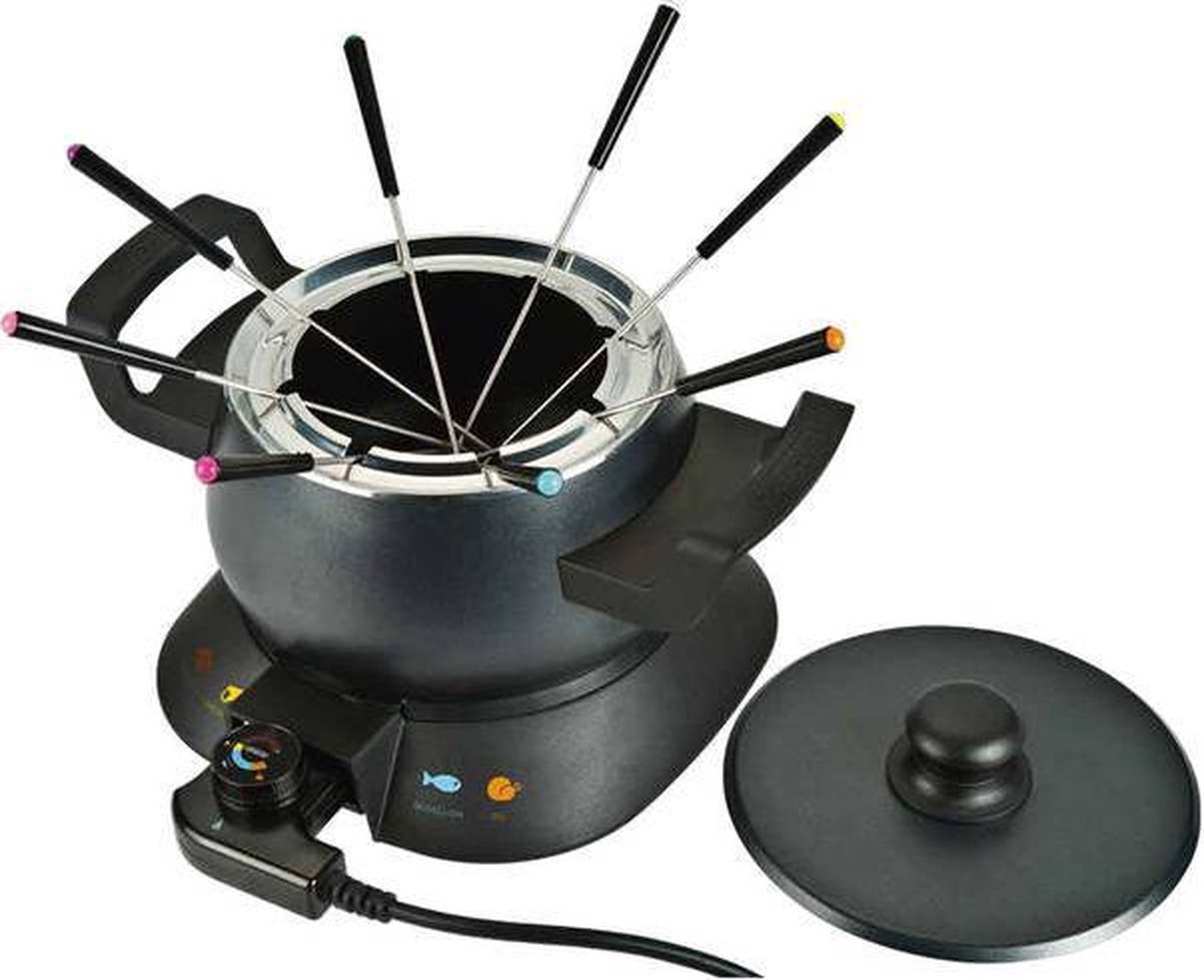 Fondue pan - 8 personen - Fondueset - 1000 watt - chocolade fondue ...