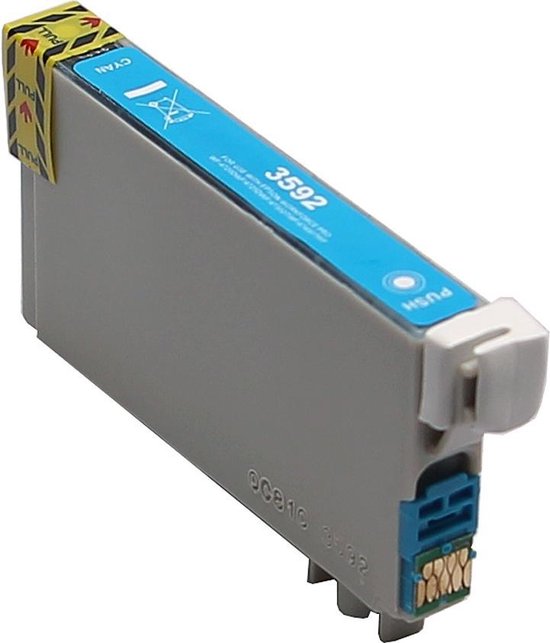 ABC huismerk inkt cartridge geschikt voor Epson 35XL cyan voor ...