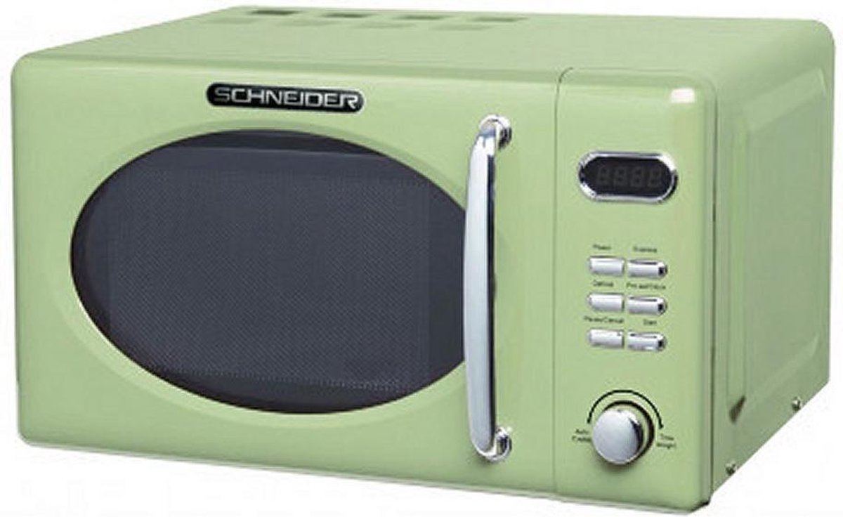 Micro-ondes combiné Schneider Grill - 800 Watt - Vert | bol.com