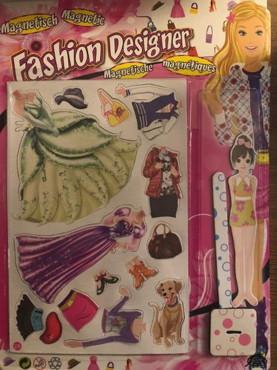 Fashion Design magnetische aankleedpop 13 cm lang - Magnetische ...