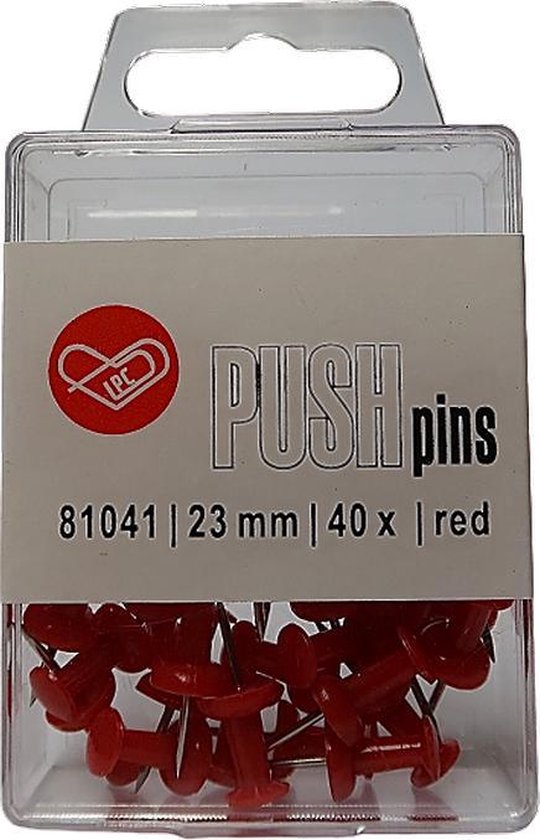 Push pins LPC 40stuks rood | bol