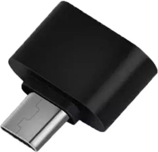USB naar USB C - Usb verloop - Zwart - Kleine flashdrive converter ...