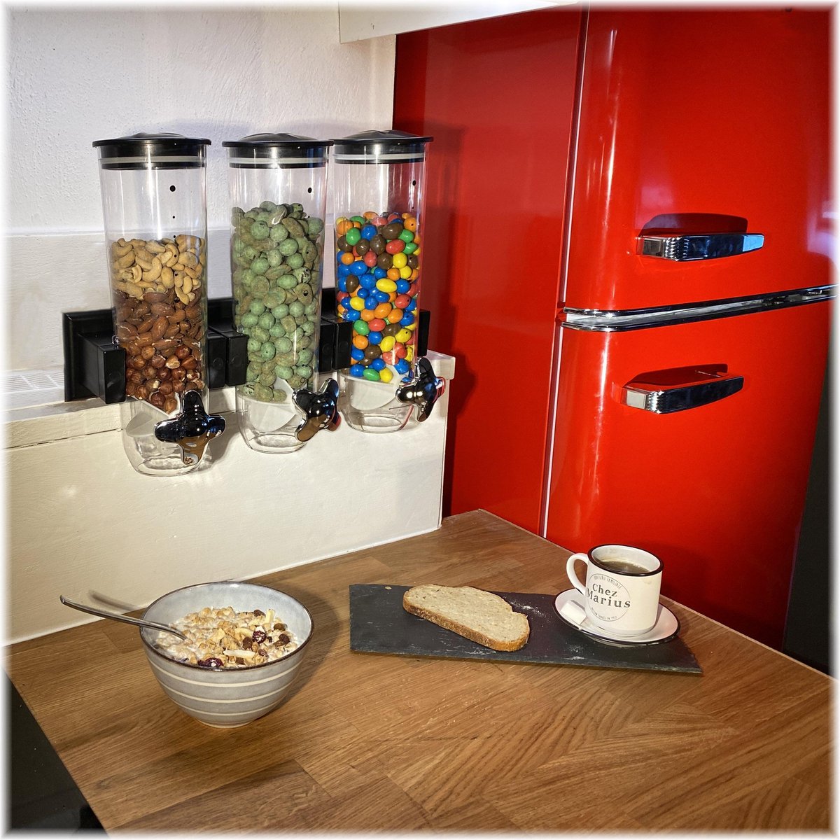 Chefs Cuisine - cornflakes dispenser - driedelig wand bevestiging ...