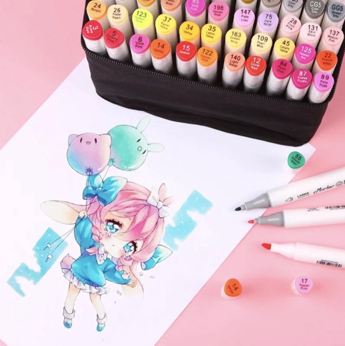 Alcohol Duo Brush Markers - Basisset - 40 Stiften | bol.com