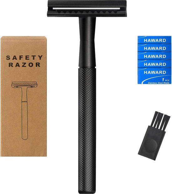 Safety Razor Zwart - trus. - 5 scheermesjes Zwart voor vrouwen dames ...