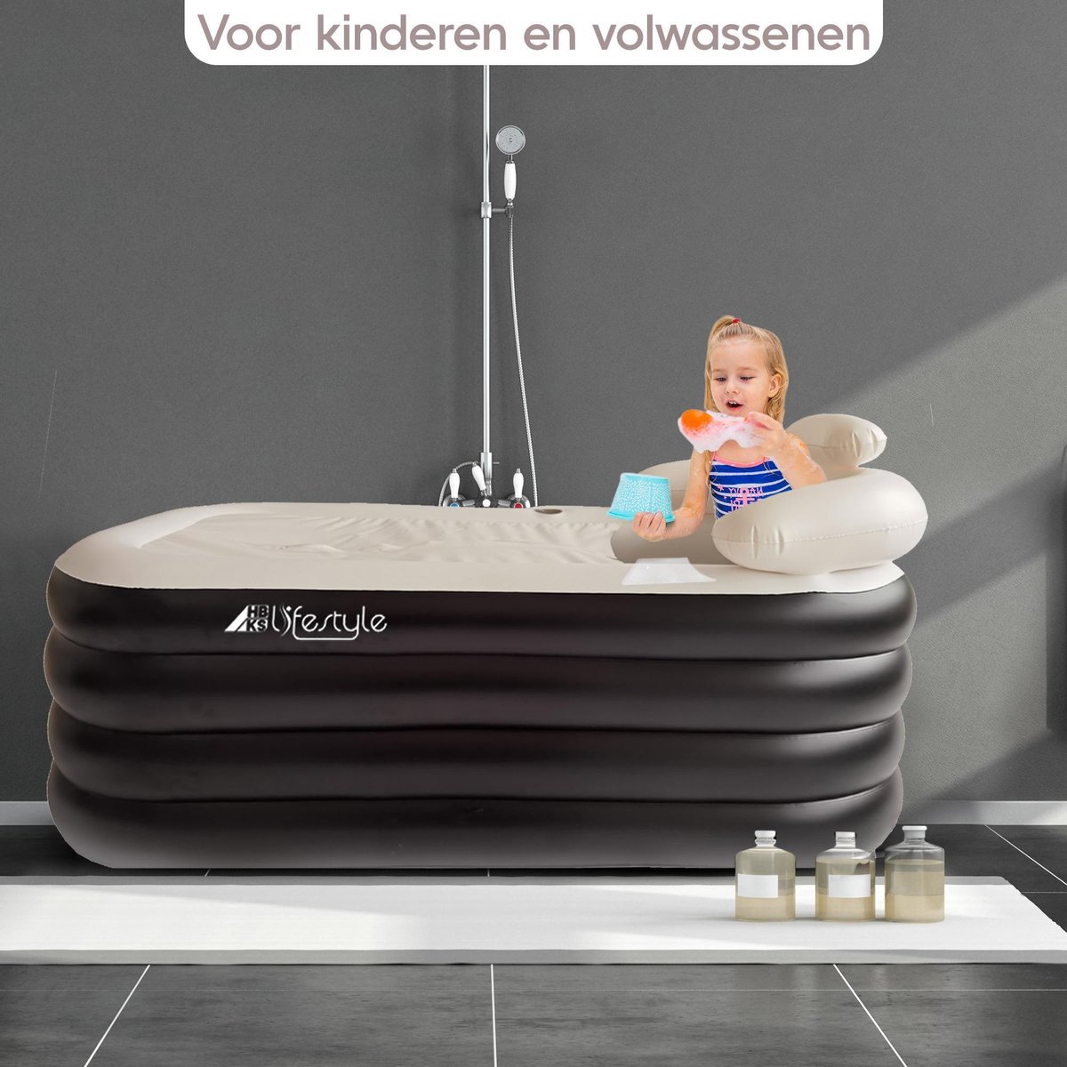 HBKS Lifestyle Bad – Opblaasbaar Ligbad – Bath Bucket – Zitbad voor ...